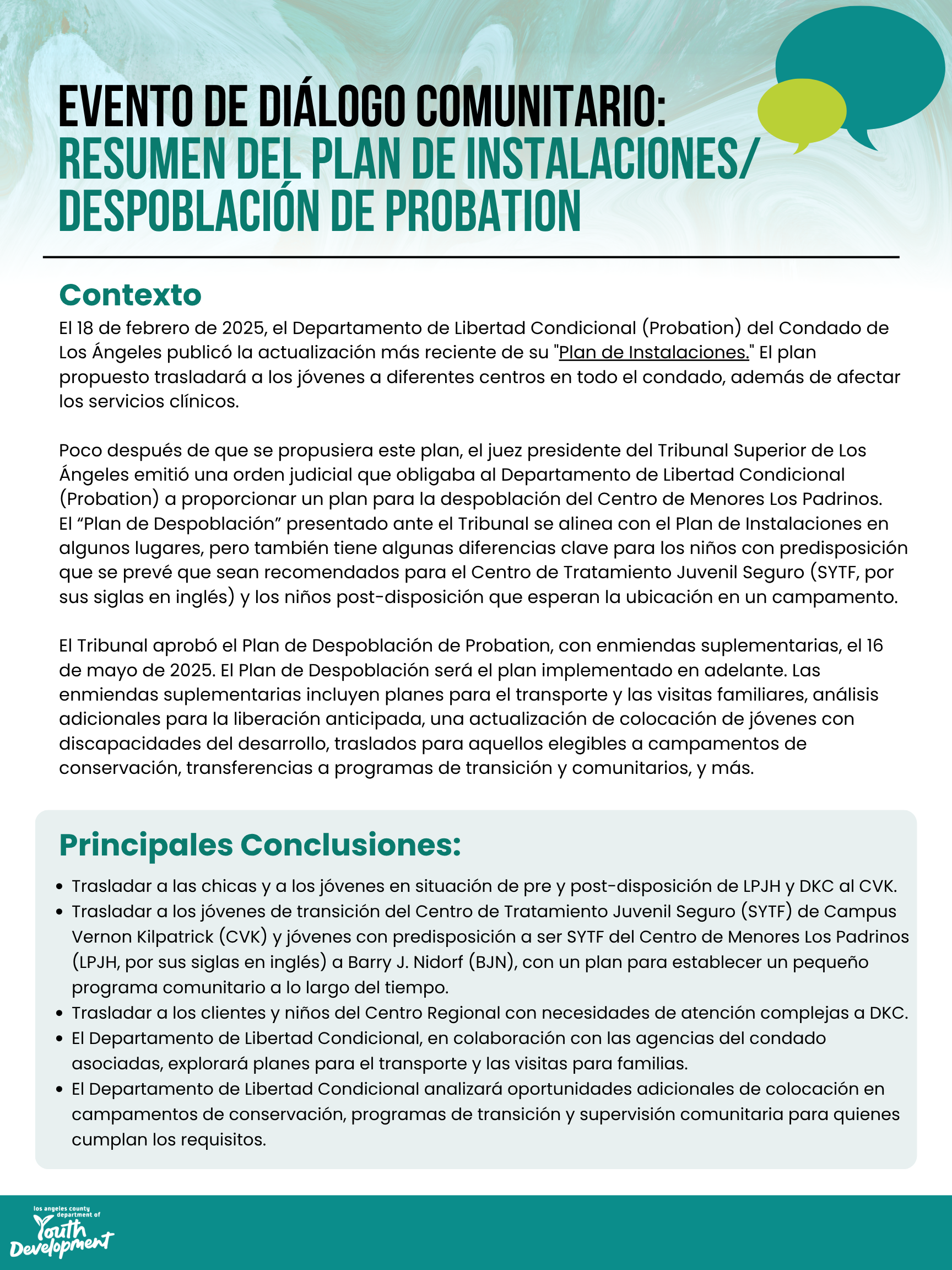 CDE Materials | Department of Youth Development